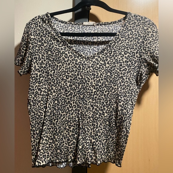 Olivia Rae | Tops | Cheeta Print Crop Top | Poshmark